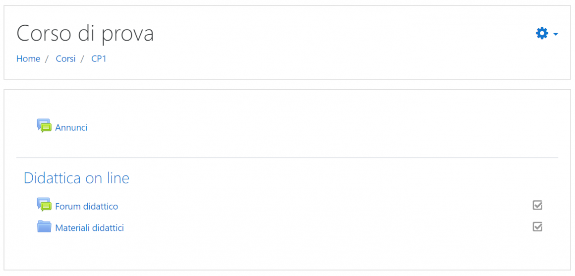 Istruzioni per la piattaforma Moodle - Portale dello Studente