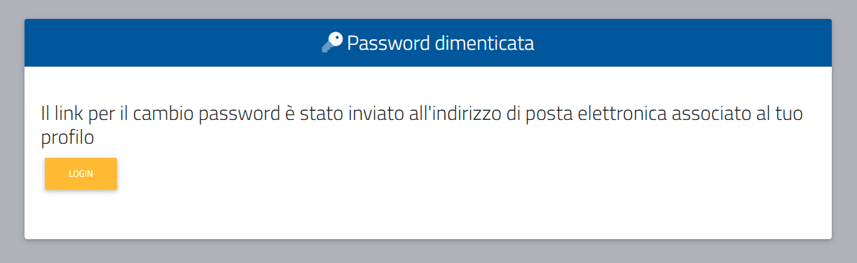 Recupero e cambio password - Portale dello Studente