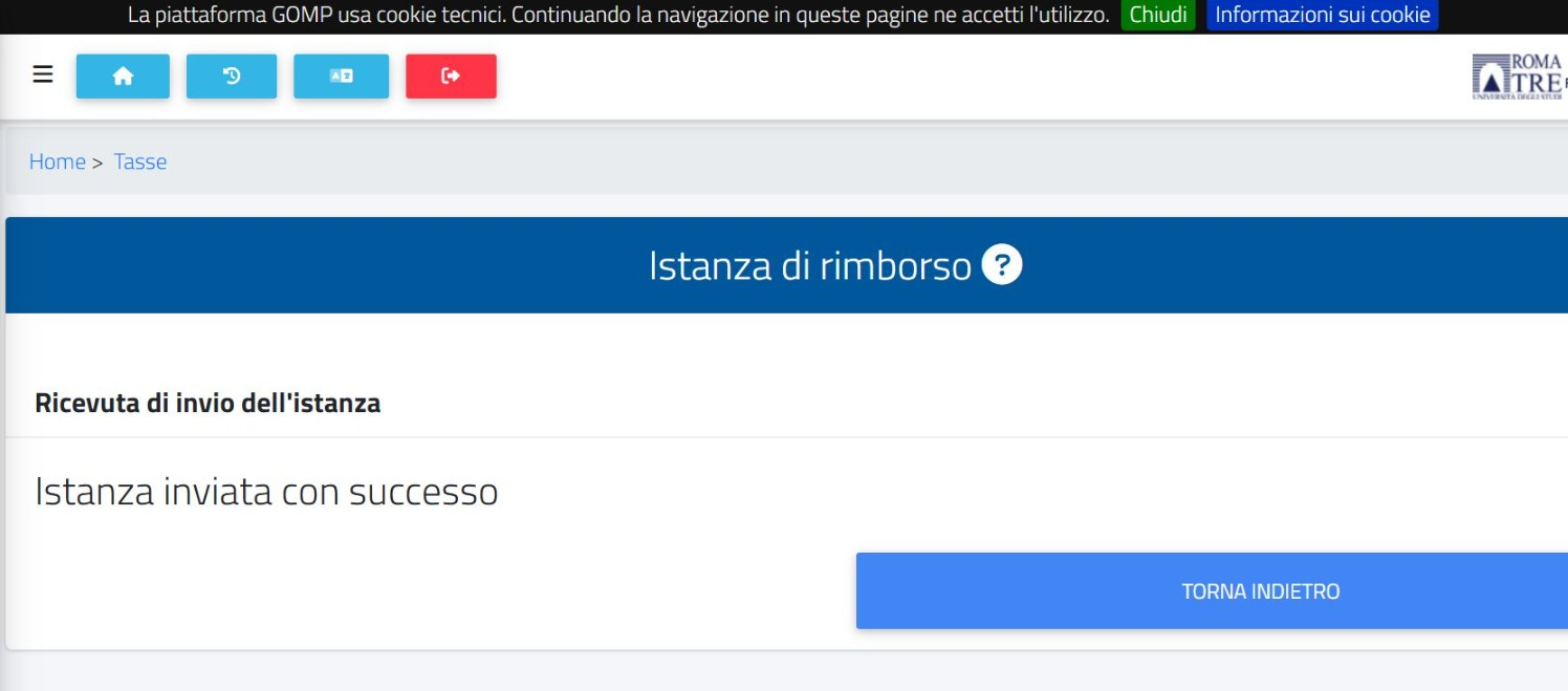 Istanza di Rimborso - Portale dello Studente